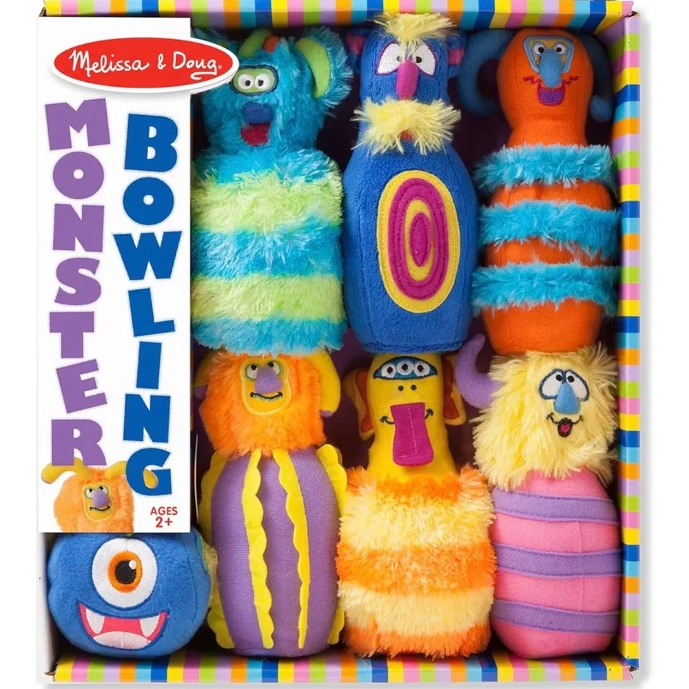 Melissa & Doug | Toys | Melissa Doug Fuzzy Monster Bowling Pins Ball ...
